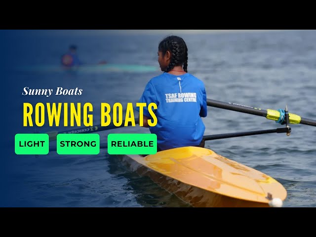 Rowing Boats - Beginners FRP Coxless Pair Rowing Boat (Jogger Boat ...