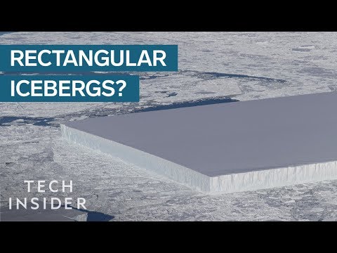 How Are Perfectly Rectangular Icebergs Formed?