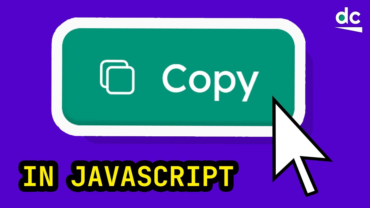 How To EASILY Add a COPY BUTTON to Your Website With HTML, CSS & JS