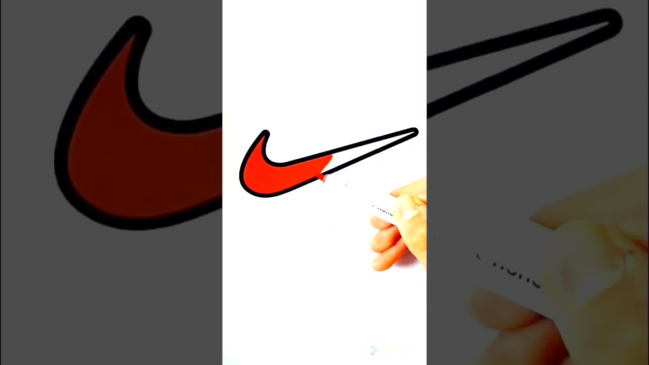 Colouring NIKE logo #shorts