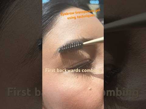 Eyebrow transparent gel how to use with your eyebrow brush best tricks #howtouse #eyebrowgel #viral