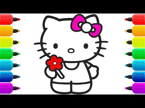 Hello Kitty Coloring Pages | Drawing and Coloring Hello Kitty video for Children