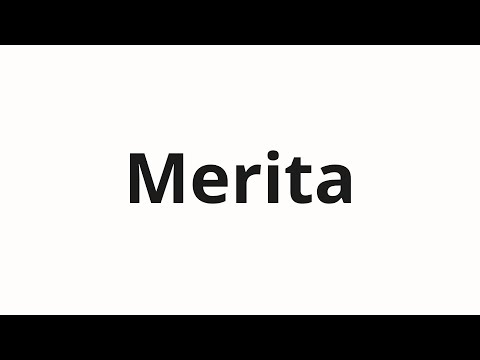 How to pronounce Merita
