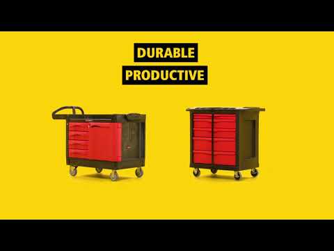 5-Drawer Mobile Work Center — Bunzl Processor Division/Koch Supplies