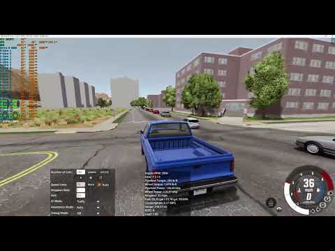 Beam.NG Drive Core Ultra 9 285K RTX 5070Ti City of Los Injurus 4K Ultra, Vulkan Render 150 cars
