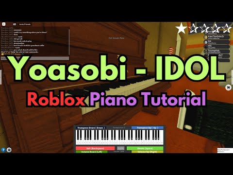 Oshi no Ko OP 1 | IDOL (VERY EASY Roblox Piano Tutorial) | SHEETS IN DESCRIPTION!