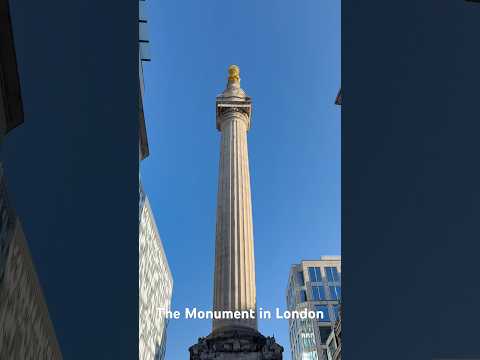 The Monument to the Great Fire of London 1666 devastating 2/3 of the city #london