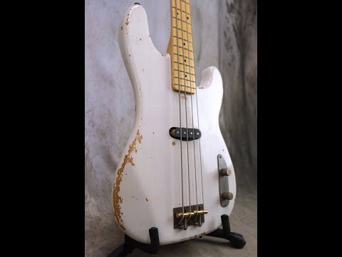Luthier made '55 Precision Bass contour body 2022 Aged White | Reverb