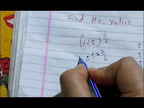 find the value (125)2/3