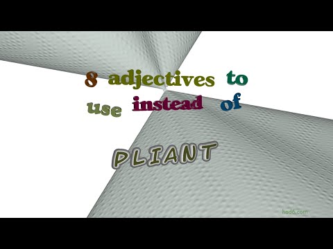 pliant - 8 adjectives similar to pliant (sentence examples)
