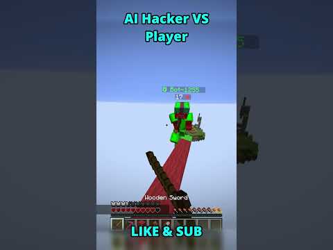 AI Bot Hacker VS Player! 😳 #minecraftshorts #gaming