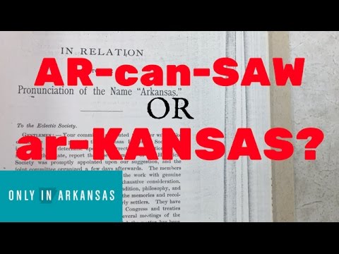 Arkansas Pronunciation - Only in Arkansas