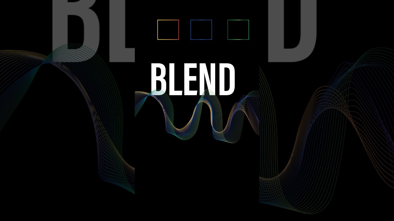 Drawing Waves Tips with the Blend Tool - Adobe Illustrator 2025
