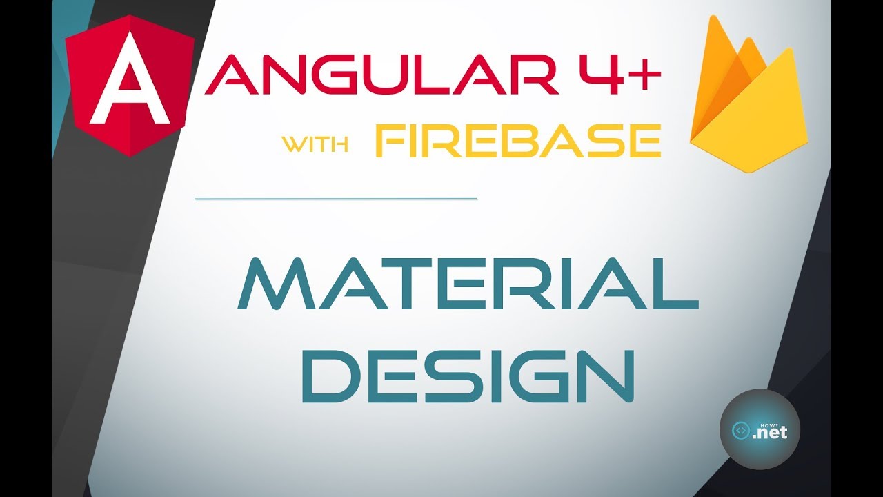 9. MATERIAL DESIGN SETUP - Angular 4+ with Firebase & Material Design