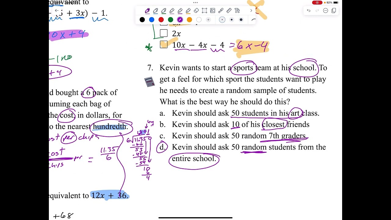 7th Grade SBAC Practice - Interim Assessment
