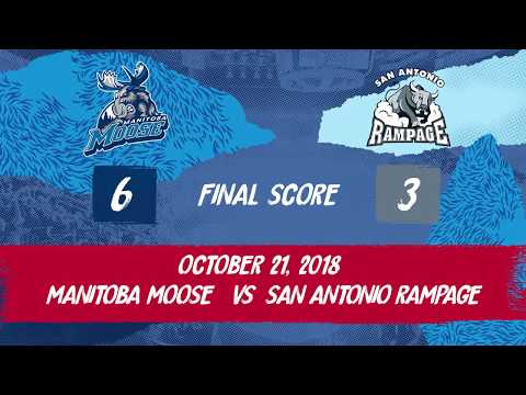Rampage vs. Moose | Oct. 21, 2018 | TheAHL.com | The American Hockey League