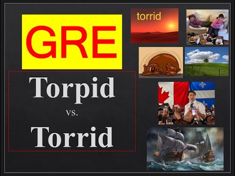 TORPID Meaning| TORRID Meaning | confusing GRE words with images | gre vocabulary