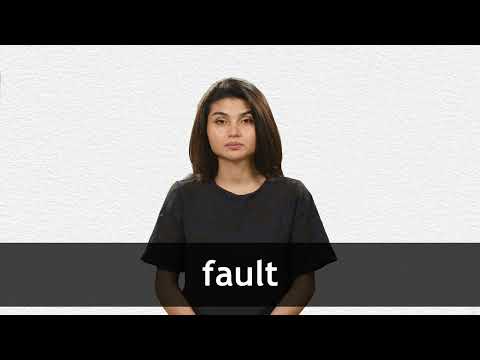 FAULT - 의미, 동의어, 번역 알아보기 | Collins 영어 사전 자료