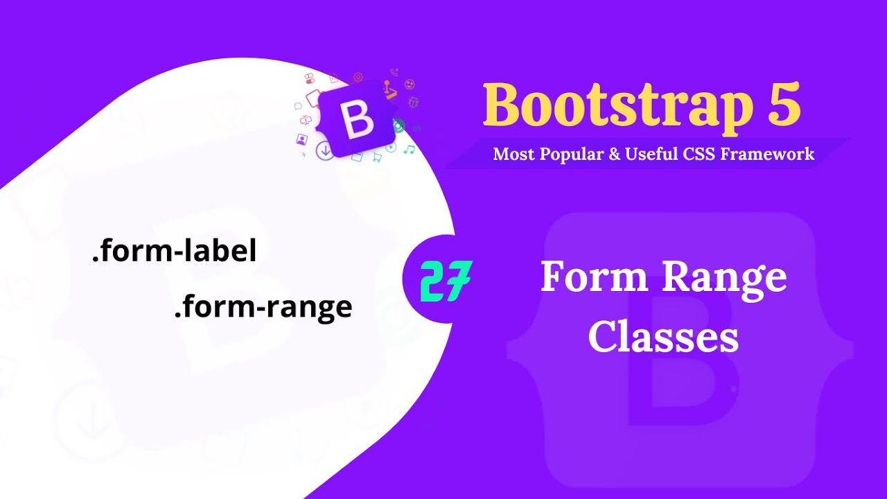 Bootstrap 5 form range class.