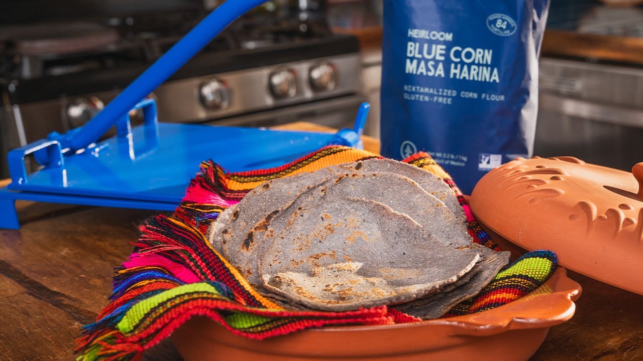 BLUE CORN TORTILLAS: Delicious, Healthy, & Easy with Masienda Heirloom Blue Corn Masa Harina