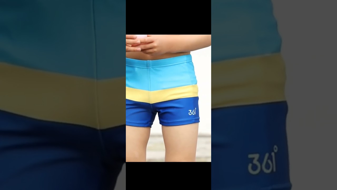 361° Kids boxers shorts swimming trunks Triple Striped Classic design 🩳🧡💛💙