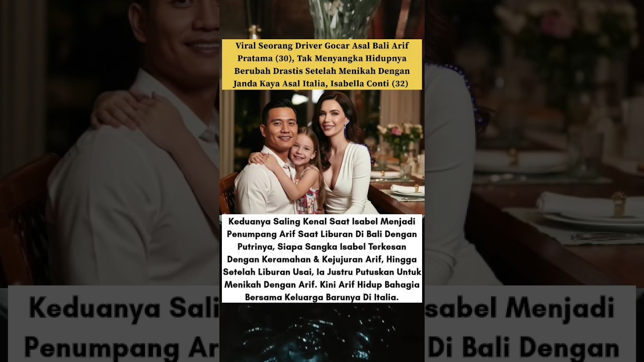 Viral! Seorang Driver Gocar Menikahi Janda Kaya Raya Asal Italia.