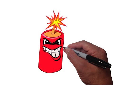 How to Draw a Cute Firecracker – Elsy Cain