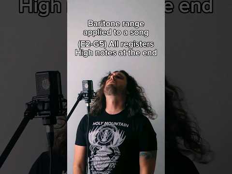 Baritone vocal range, registers walkthrough (E2-G5) #shorts