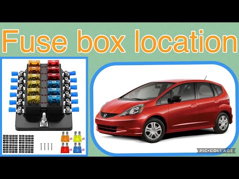 The fuse box location on a 2010 Honda fit