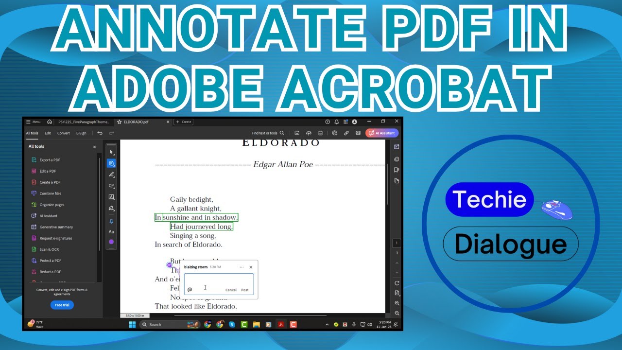 How To Annotate PDF In Adobe Acrobat - Step-by-Step Guide {2025}
