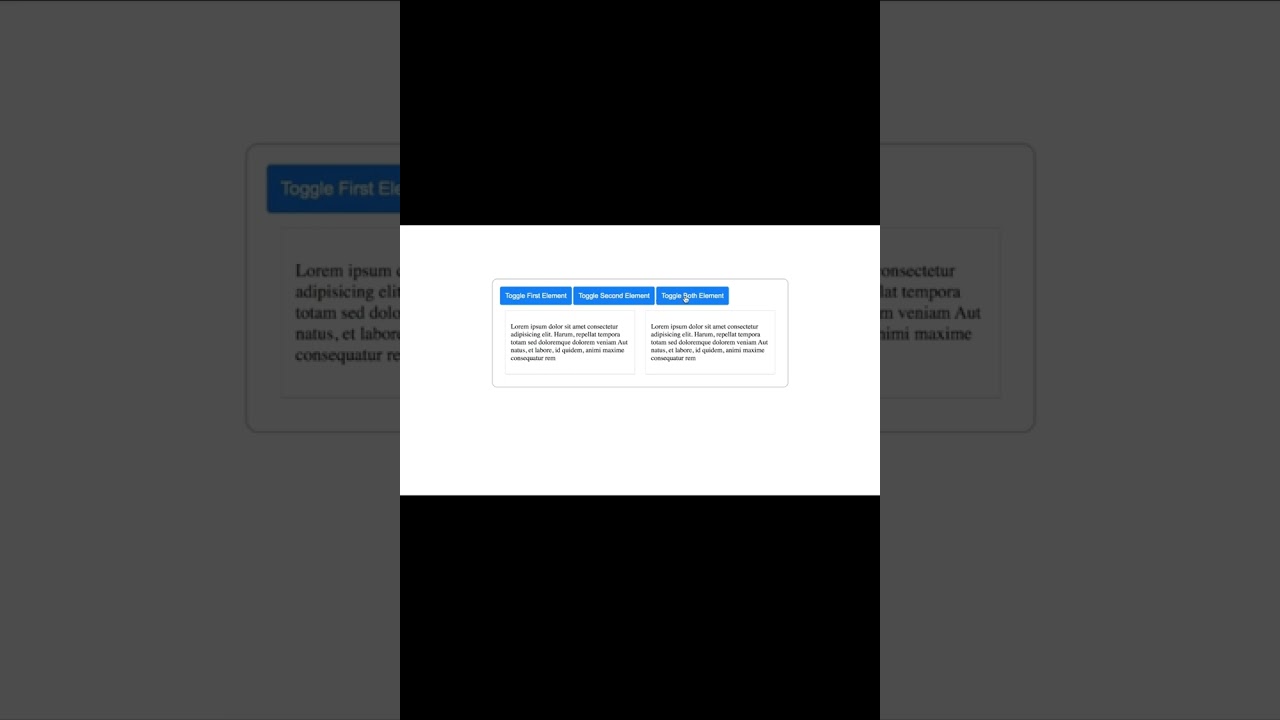 Create Bootstrap Collapse with HTML CSS Javascript #shorts
