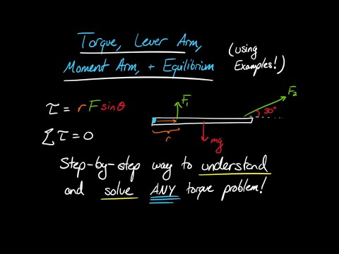 Torque, Lever Arm, Moment Arm, Equilibrium Explained (Step-by-Step with Examples!)