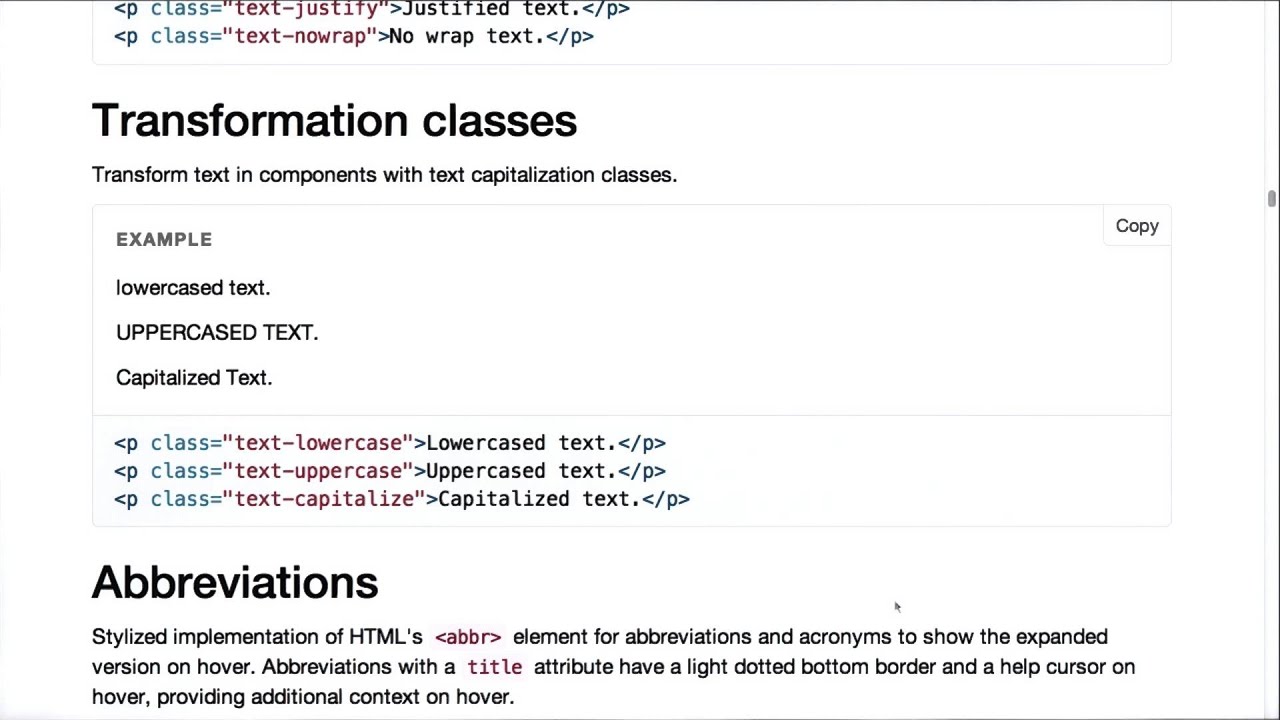 Intro to HTML and CSS - Using Bootstrap Typography