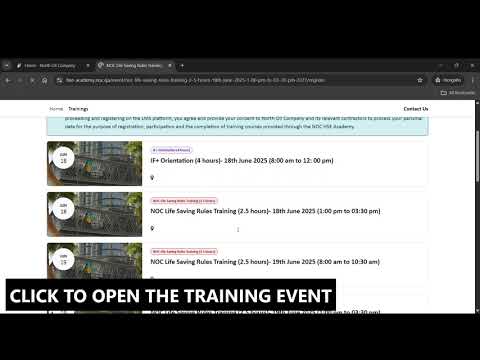 HSE ACADEMY LOG IN AND TRAINING REGISTRATION