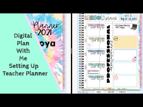 Digital Plan With Me | Setting up Digital Teacher Planner in GoodNotes #digitalplanning