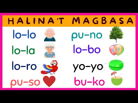 Pagsasanay Bumasa ng DALAWANG PANTIG Part 2 / Hakbang sa Pagbasa / Preschool & Grade One