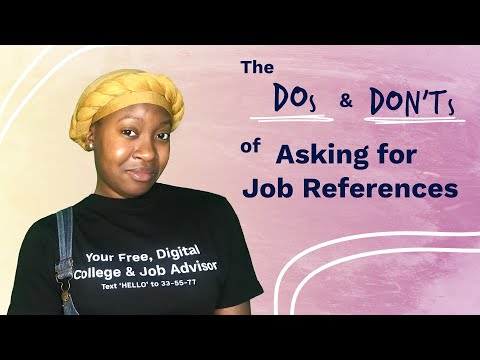 The Dos and Don'ts of Asking for Job References 😎
