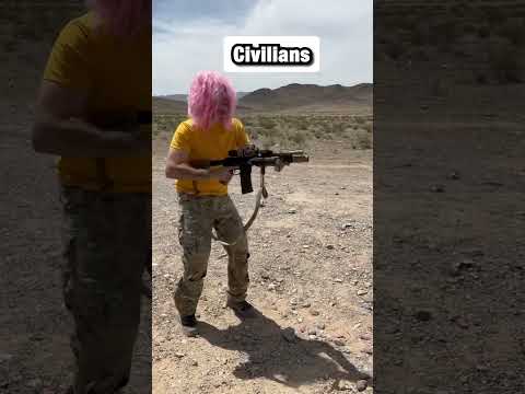 Civilians Vs Veteran Shooting #shorts