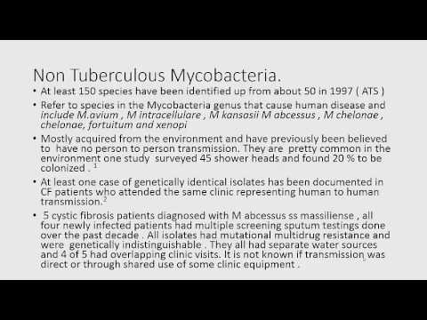 Non Tuberculous Mycobacteria Overview 04222016
