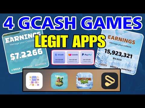 ITO YUNG BEST 4 GCASH GAME APPS NGAYONG 2025 | LEGIT EARNING APPS FREE GCASH MONEY