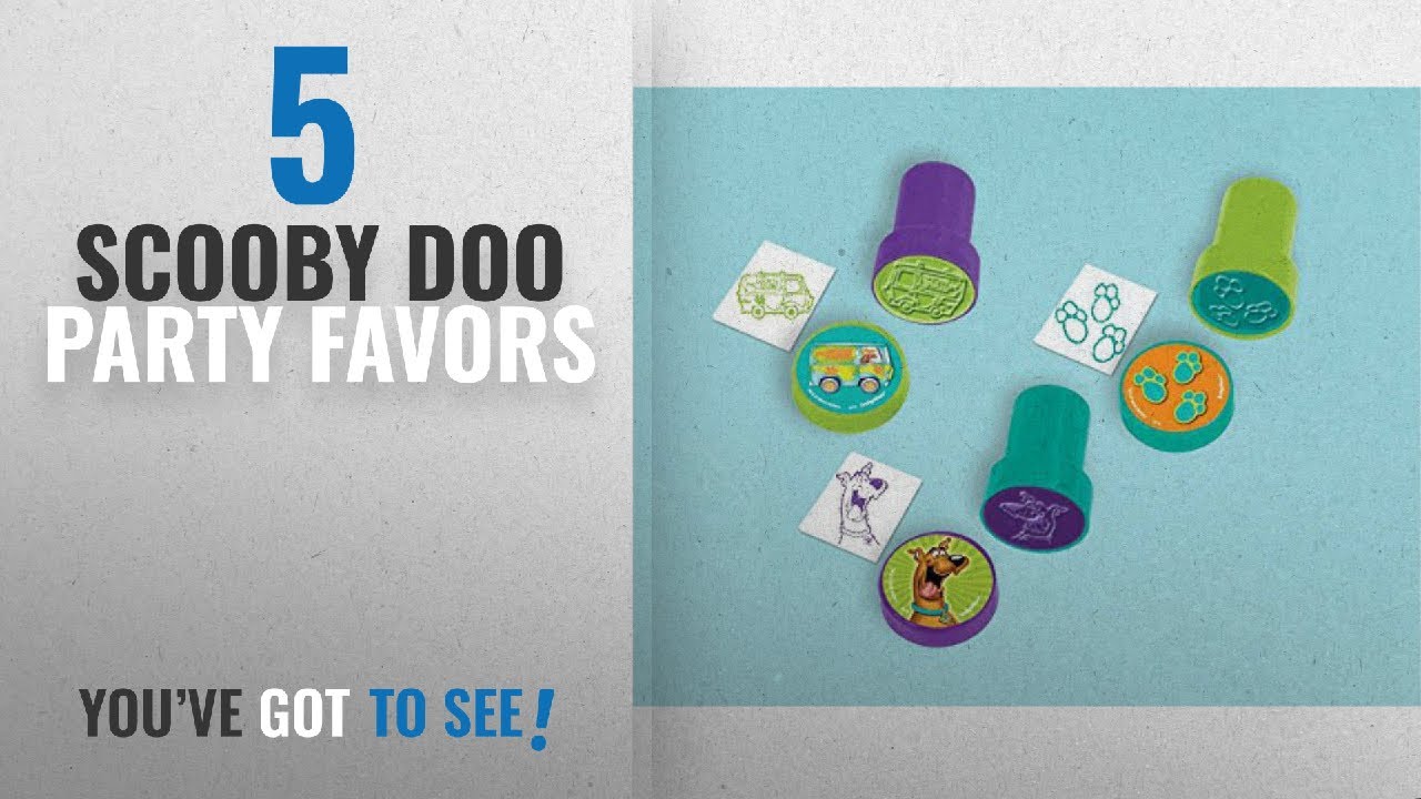 Top 10 Scooby Doo Party Favors [2018]: Awesome Scooby-Doo Birthday Party Stamper Set Favour,