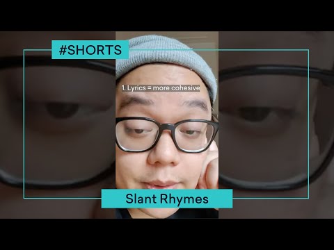 Songwriting 101: Slant Rhymes #Shorts