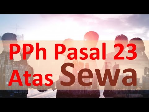 PPh Pasal 23 atas Sewa