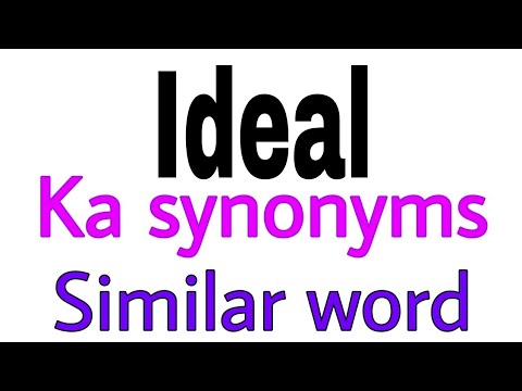 Synonyms of Ideal | Ideal ka synonyms | similar word of Ideal | synonym of Ideal
