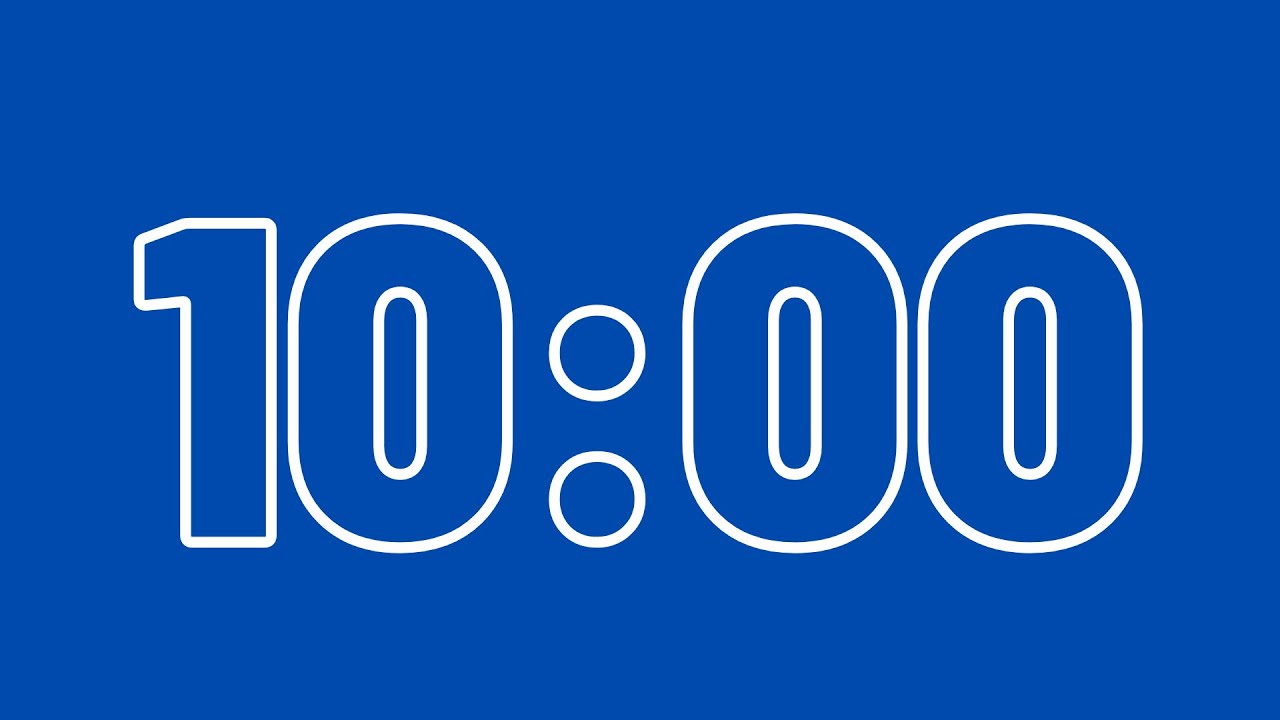 10 Minute Timer l Blue