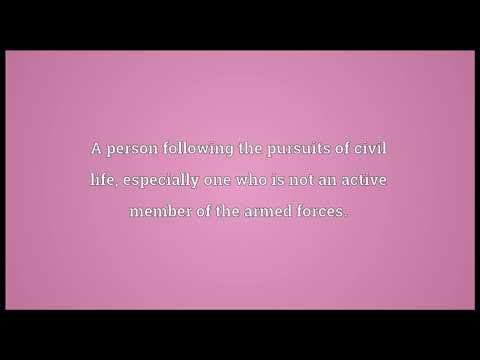 Civilian Meaning