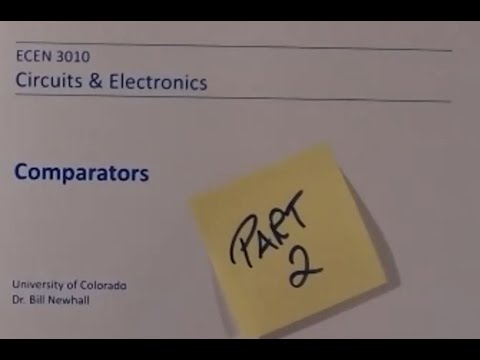 Comparator with Hysteresis & Digital Systems Intro Lecture
