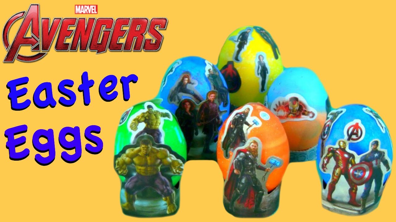 Coloring Easter Eggs with Avengers Stickers!  Fun Easter Egg Video with Marvel Super Heroes!