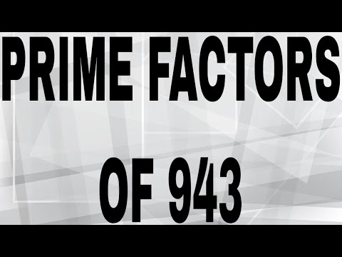 PRIME FACTORS OF 943