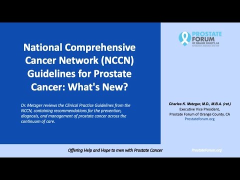 23-04 Charles Metzger MD MBA "NCCN Guidelines for Prostate Cancer: What's New?"